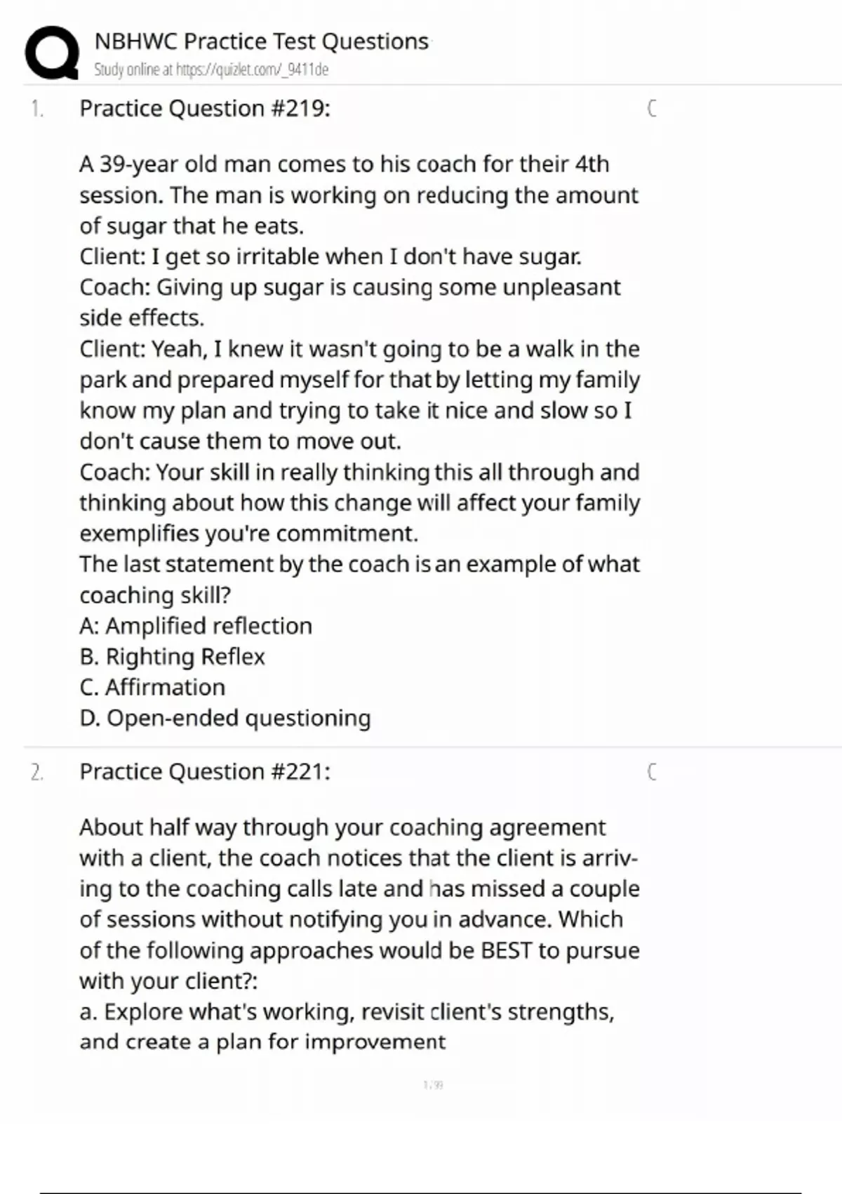 NBHWC Practice Test Questions / Score 100% / New Version 2025 Update ...