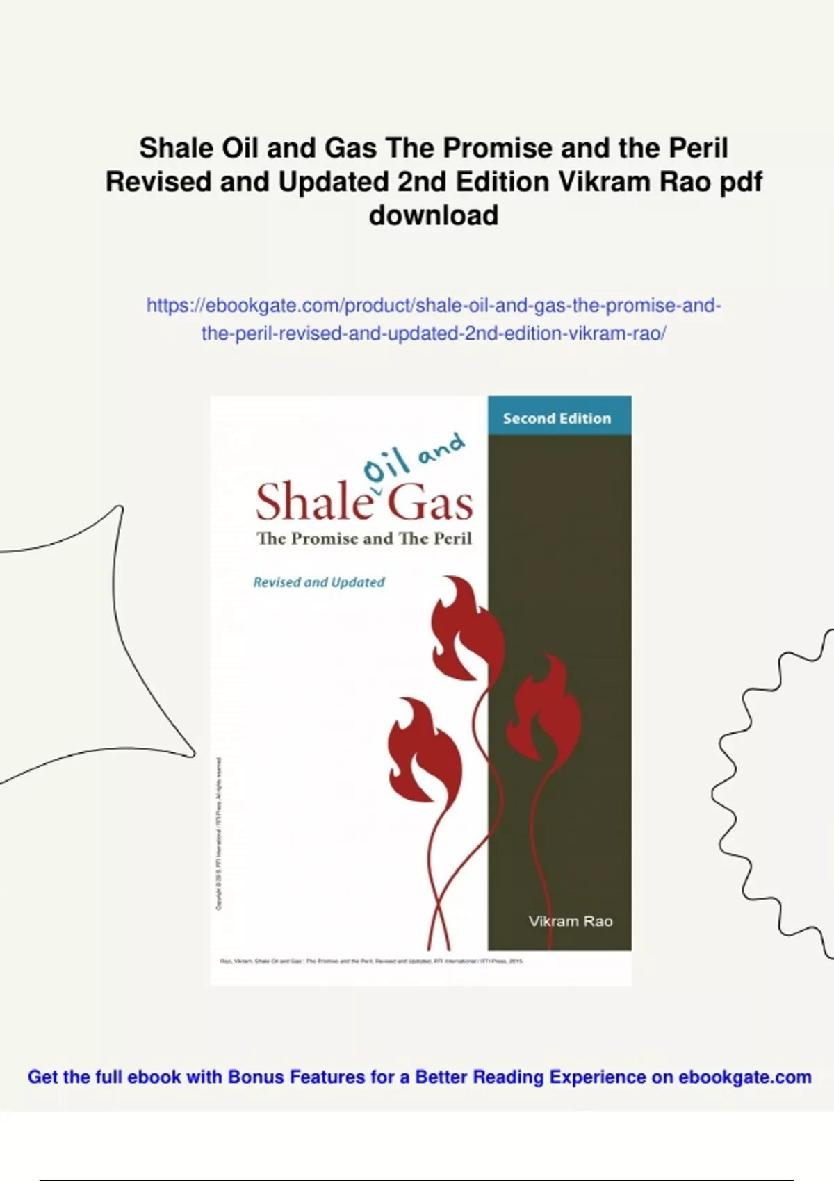 Summary Shale Oil and Gas The Promise and the Peril Revised and Updated ...