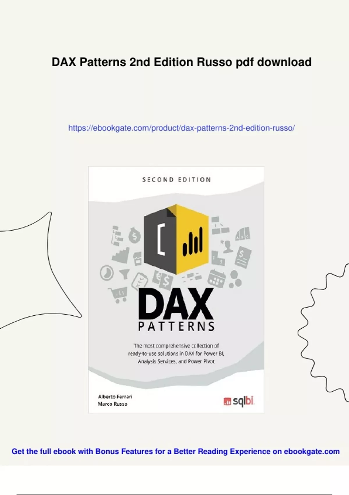 Summary DAX Patterns 2nd Edition Russo - Digital Download - Ebookname - Stuvia US