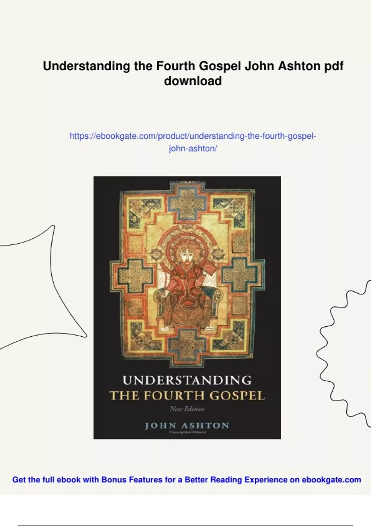 Summary Understanding the Fourth Gospel John Ashton - Digital Download ...