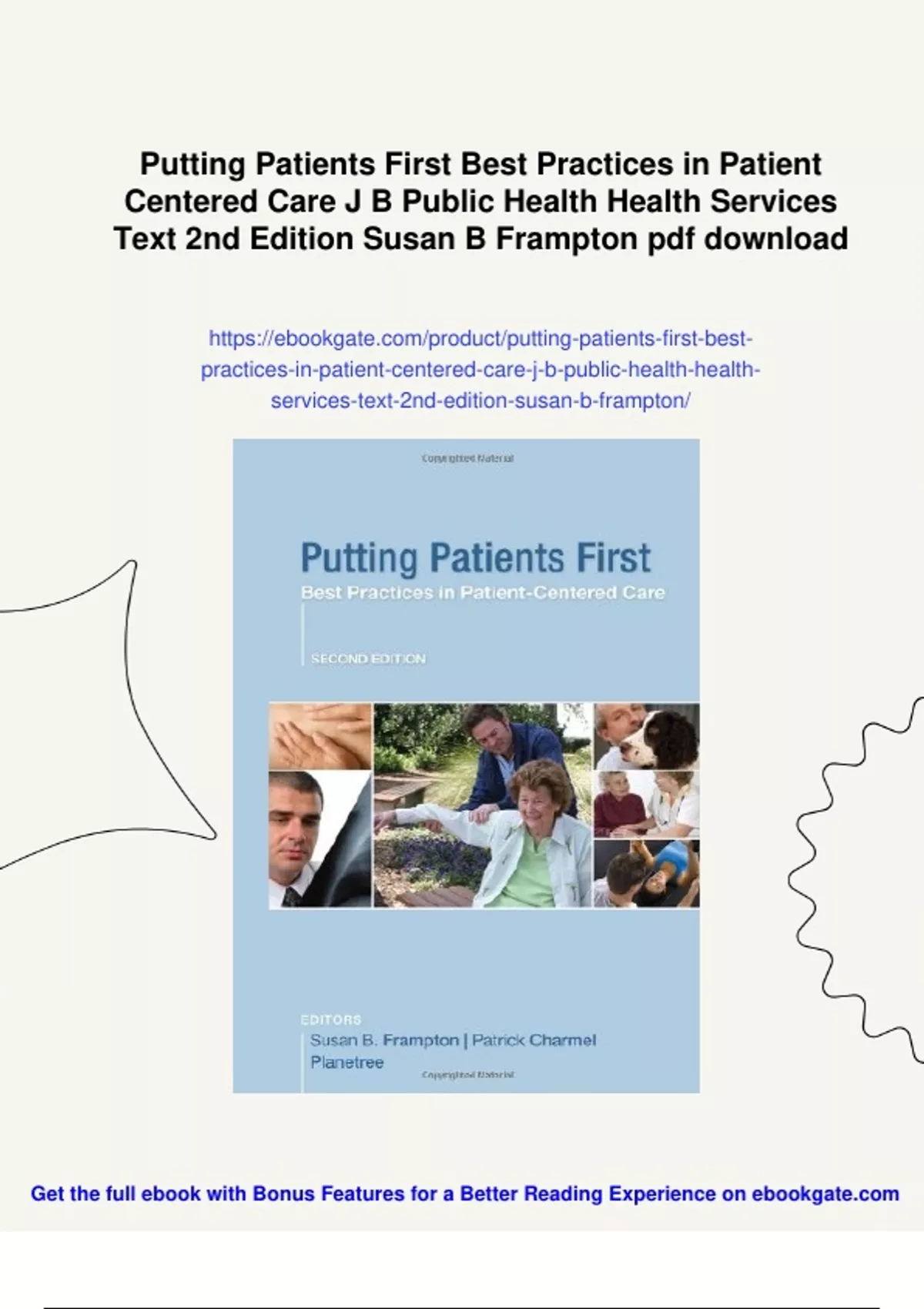 Summary Putting Patients First Best Practices in Patient Centered Care ...