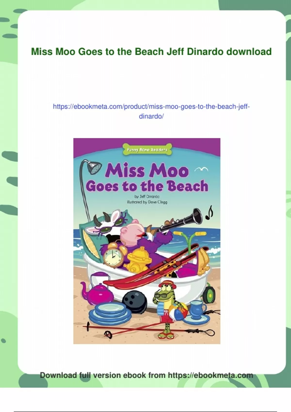 Summary Miss Moo Goes to the Beach Jeff Dinardo - Instant Download ...