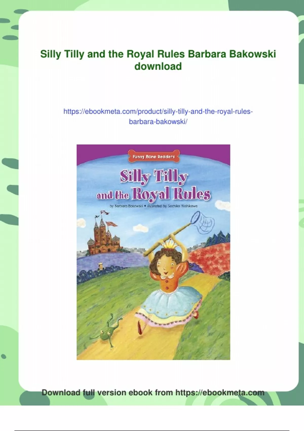 Summary Silly Tilly and the Royal Rules Barbara Bakowski - Digital ...