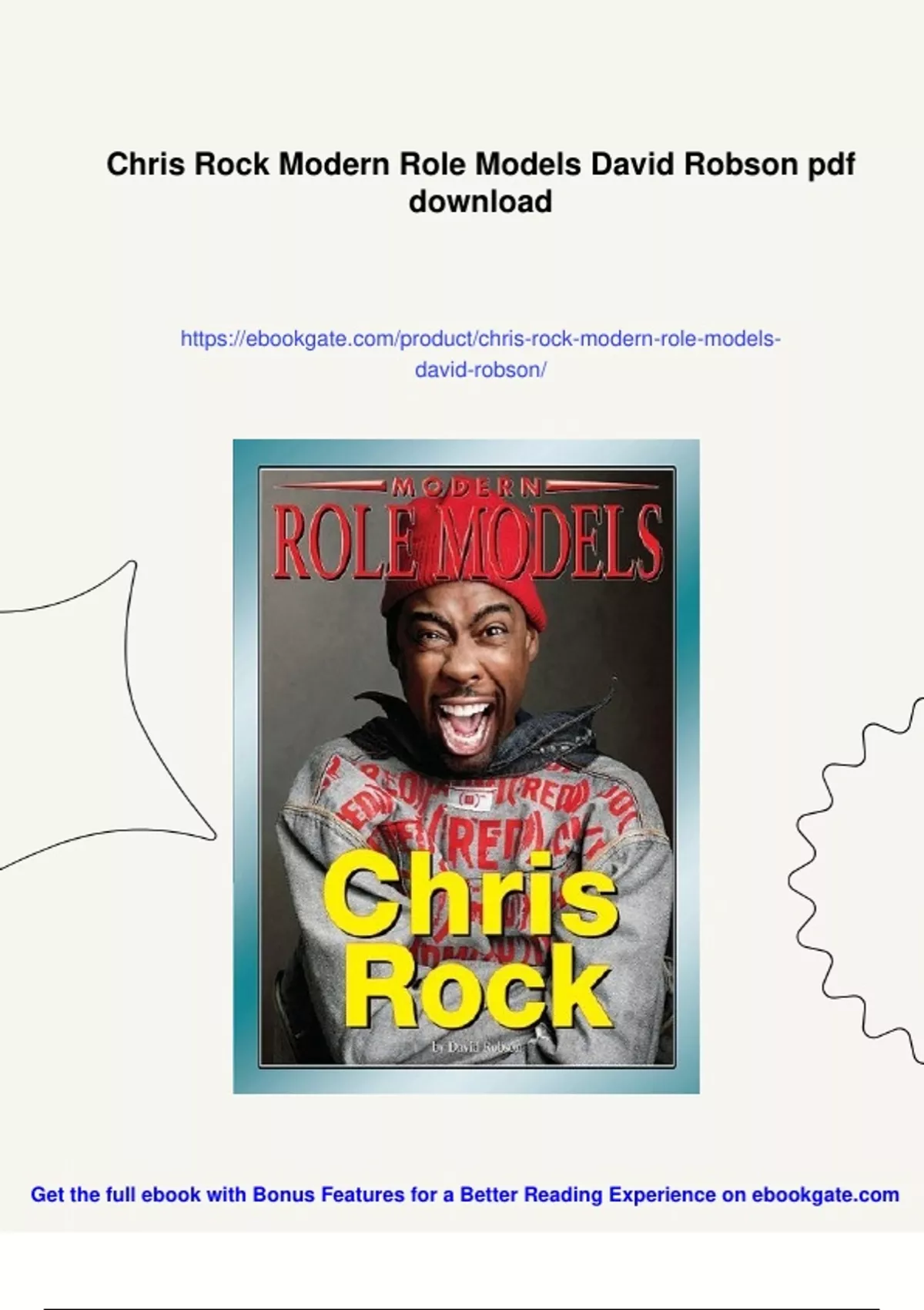 Summary Chris Rock Modern Role Models David Robson - Instant Download - Ebookname - Stuvia US