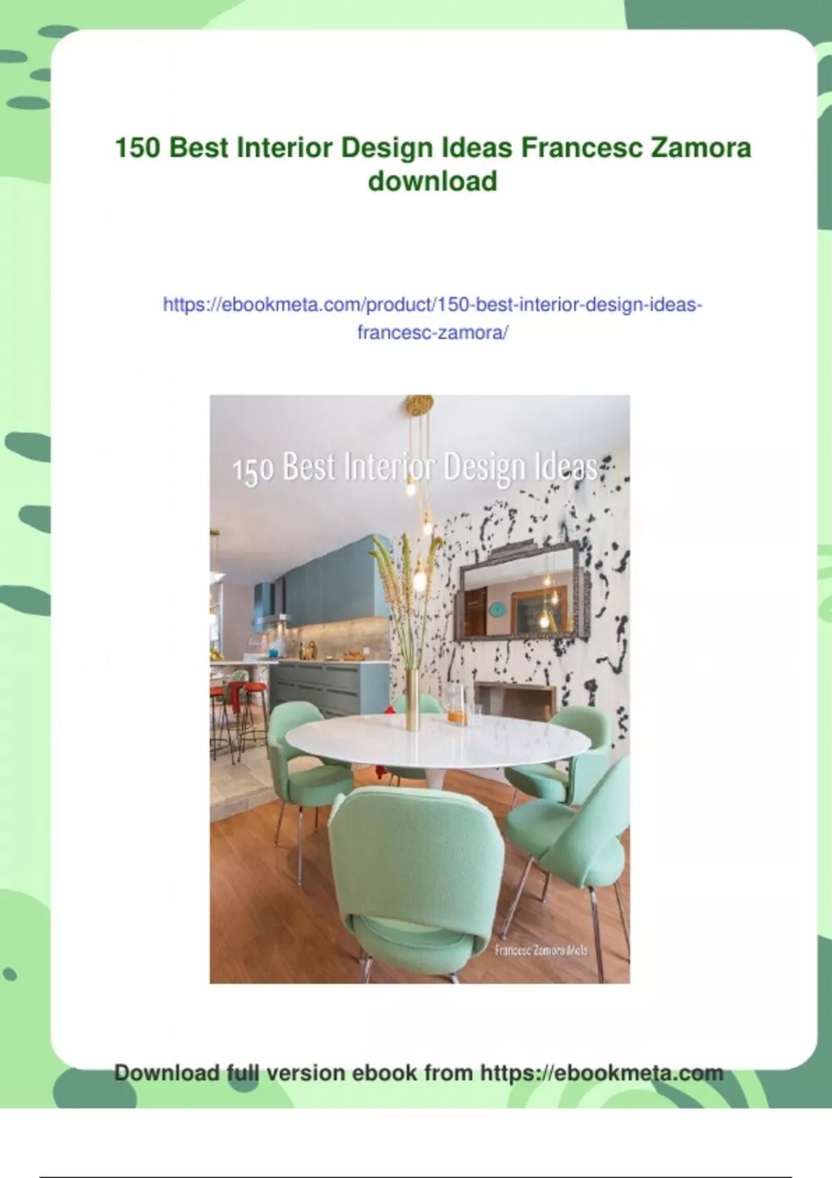 Summary 150 Best Interior Design Ideas Francesc Zamora - Instant ...