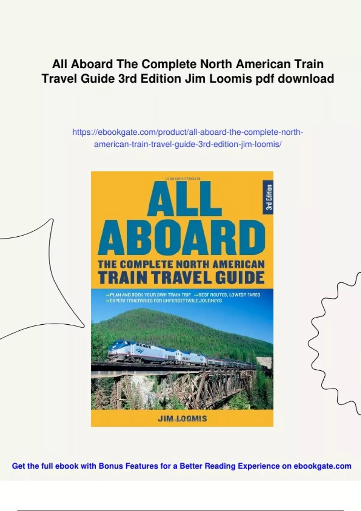 Summary All Aboard The Complete North American Train Travel Guide 3rd ...