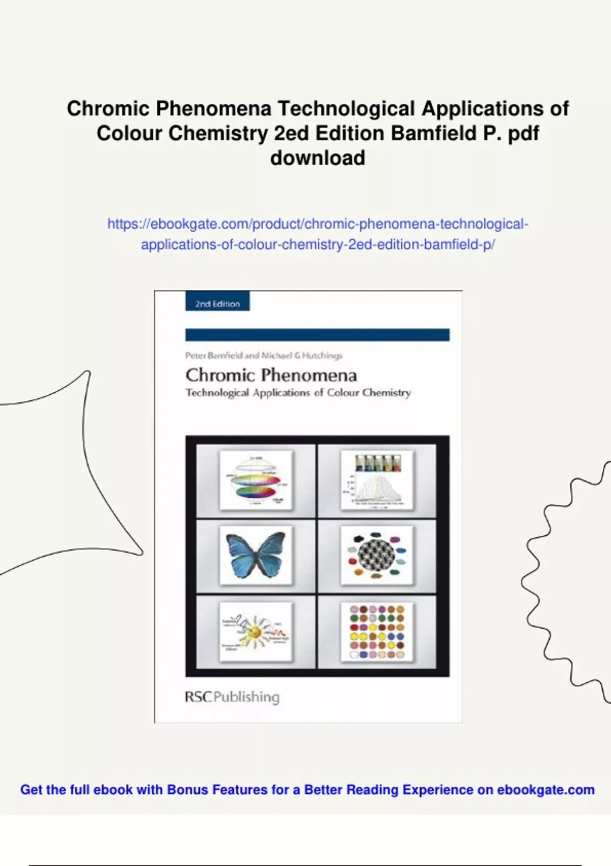 Summary Chromic Phenomena Technological Applications of Colour ...