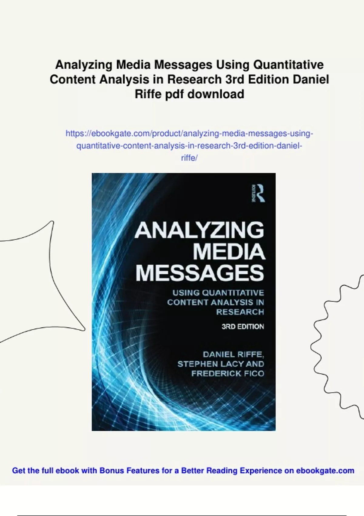 Summary Analyzing Media Messages Using Quantitative Content Analysis in ...