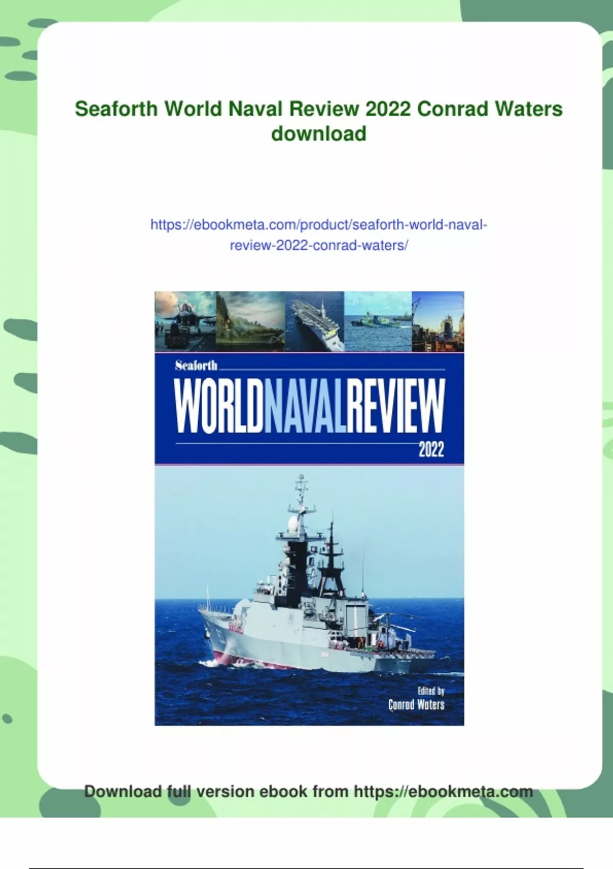 Summary Seaforth World Naval Review 2022 Conrad Waters - Digital ...