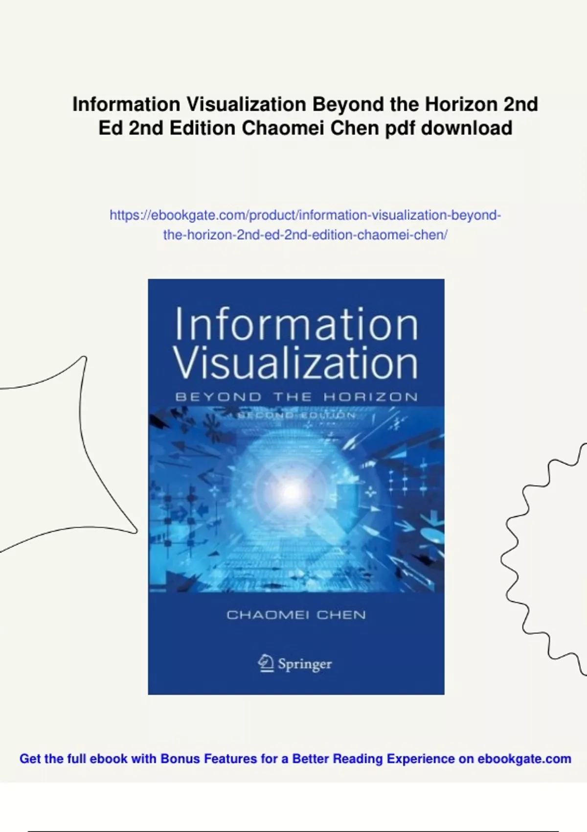 Summary Information Visualization Beyond the Horizon 2nd Ed 2nd Edition Chaomei Chen - Instant ...