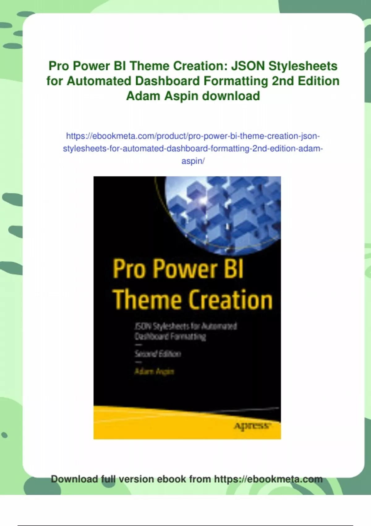 Summary Pro Power BI Theme Creation: JSON Stylesheets for Automated ...