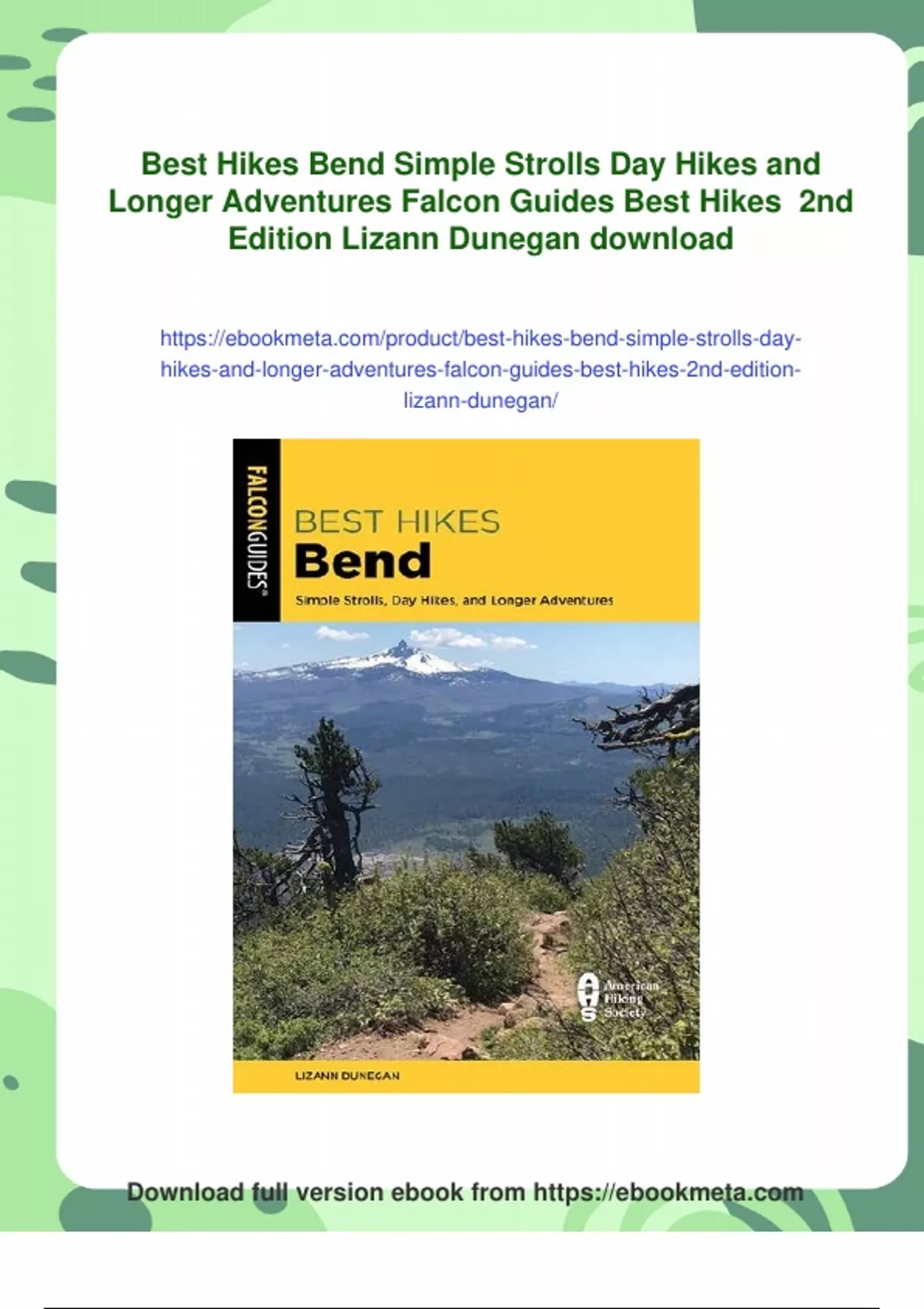 Summary Best Hikes Bend Simple Strolls Day Hikes and Longer Adventures ...