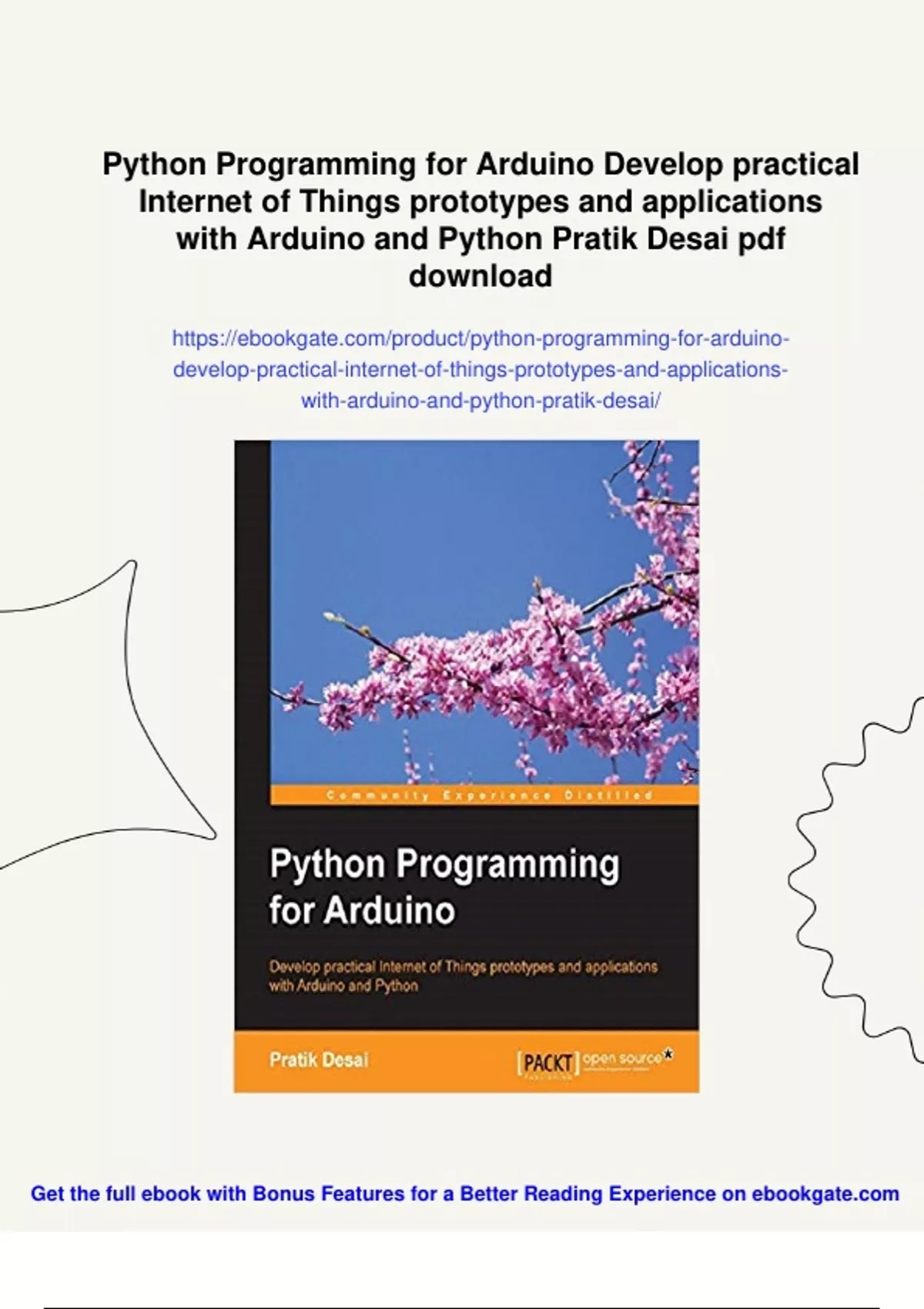 Summary Python Programming for Arduino Develop practical Internet of Things prototypes and ...