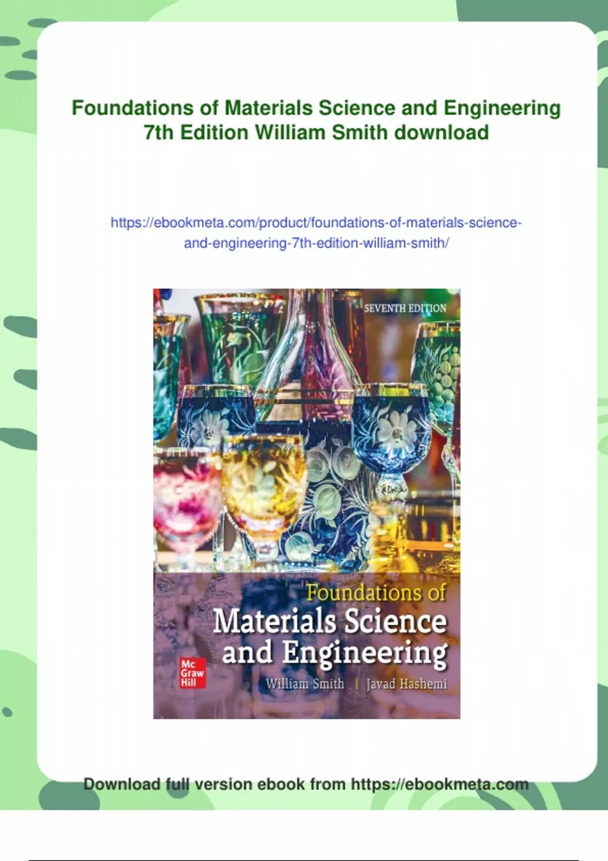 Summary Foundations of Materials Science and Engineering 7th Edition ...