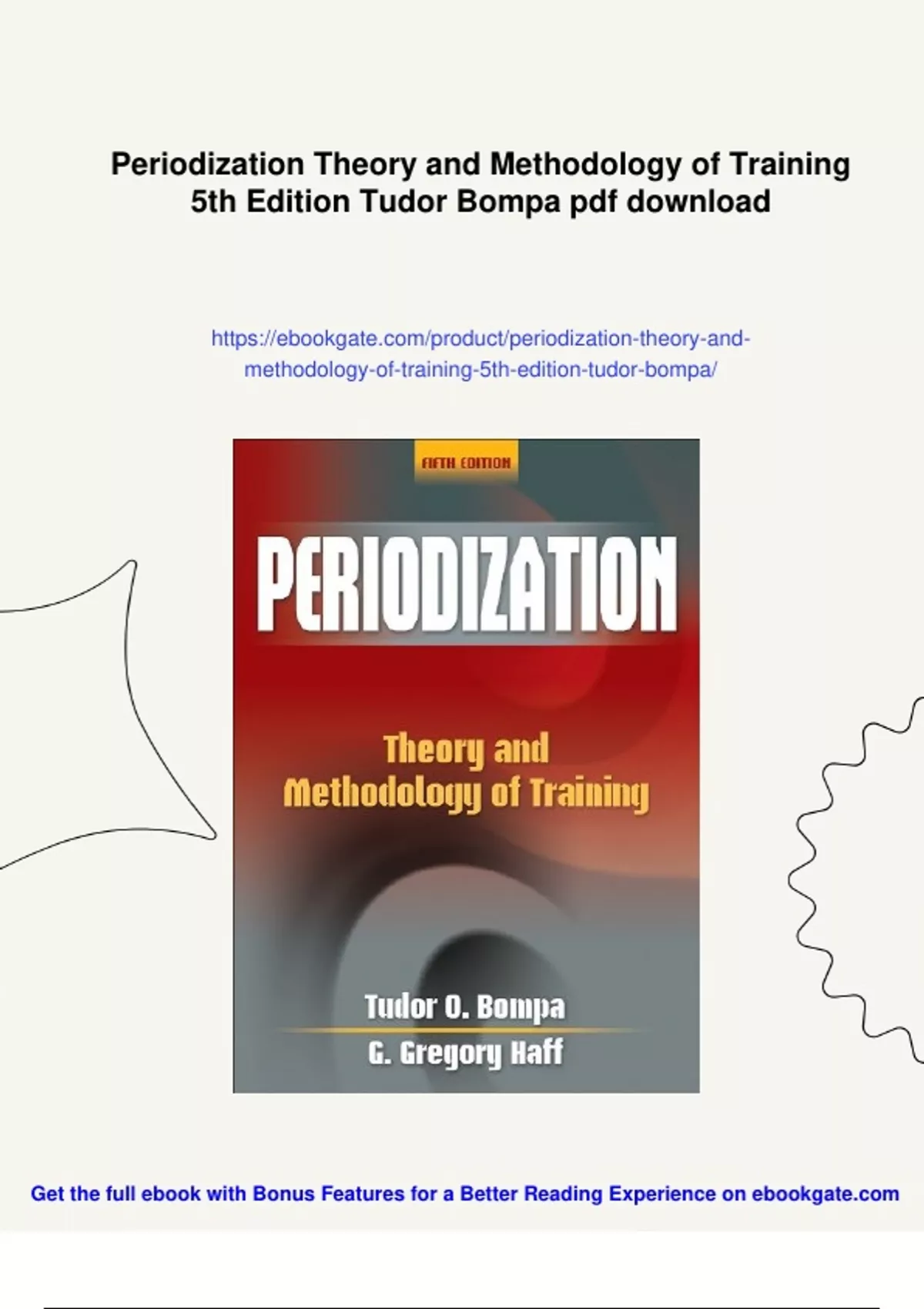 Summary Periodization Theory and Methodology of Training 5th Edition ...