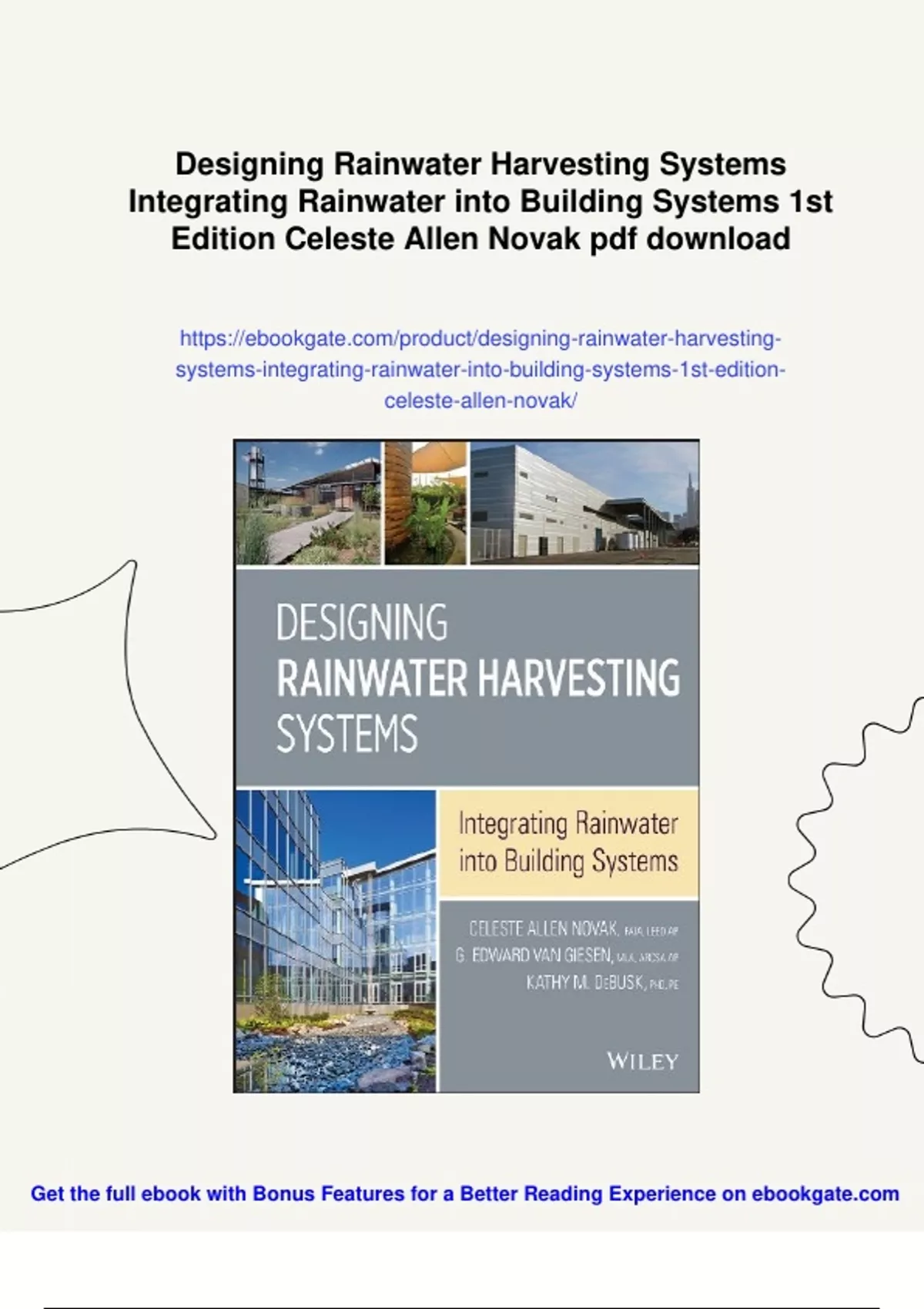Summary Designing Rainwater Harvesting Systems Integrating Rainwater ...