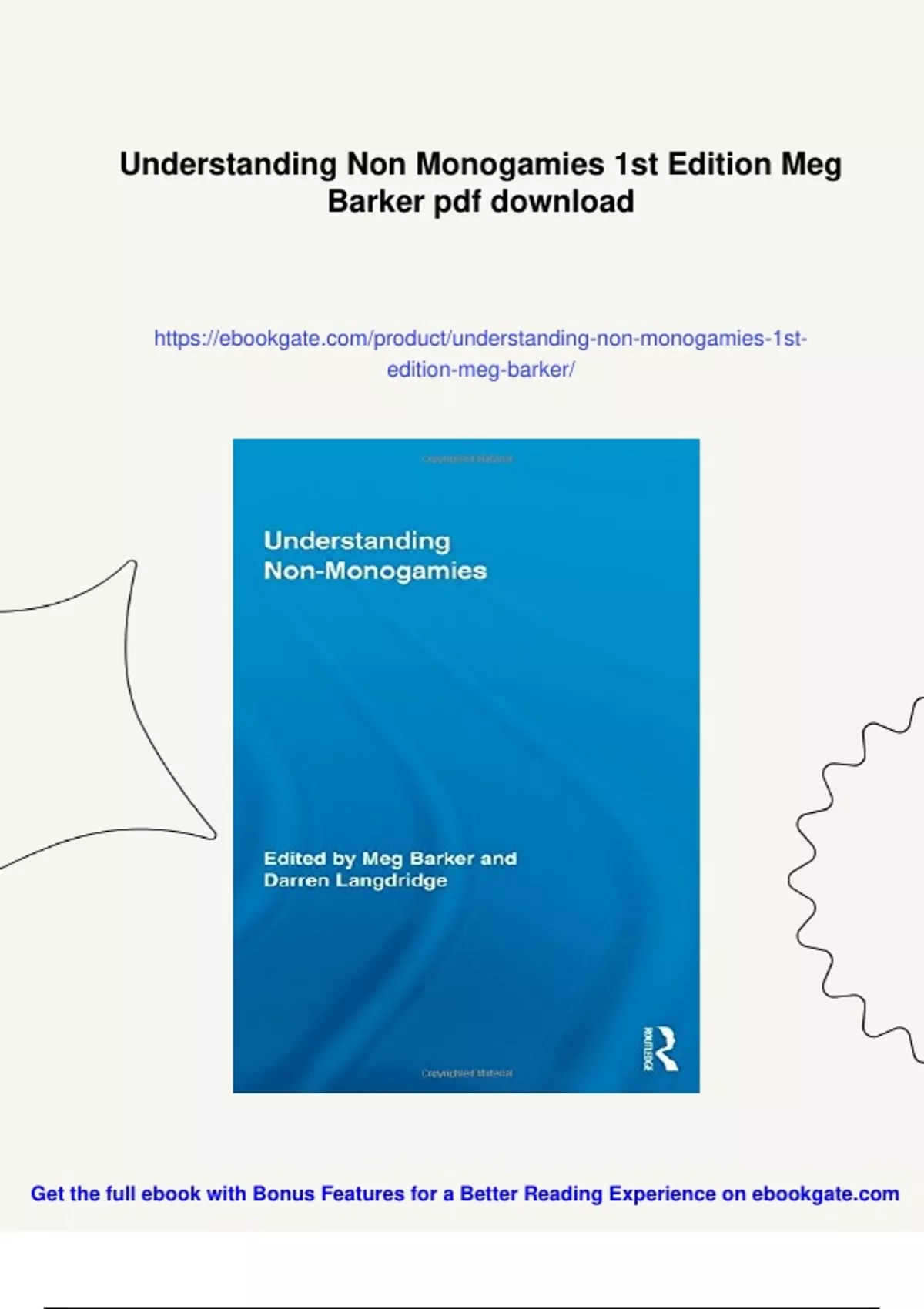 Summary Understanding Non Monogamies 1st Edition Meg Barker - Instant ...