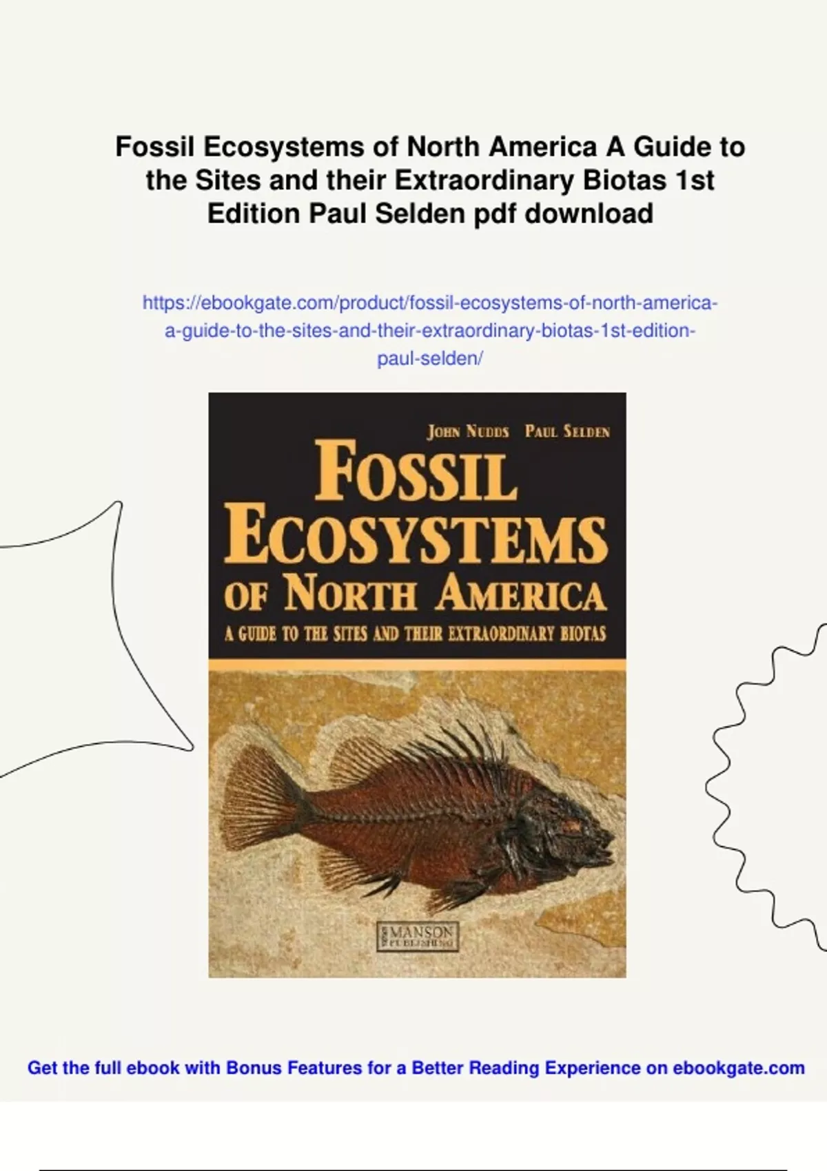 Summary Fossil Ecosystems of North America A Guide to the Sites and ...