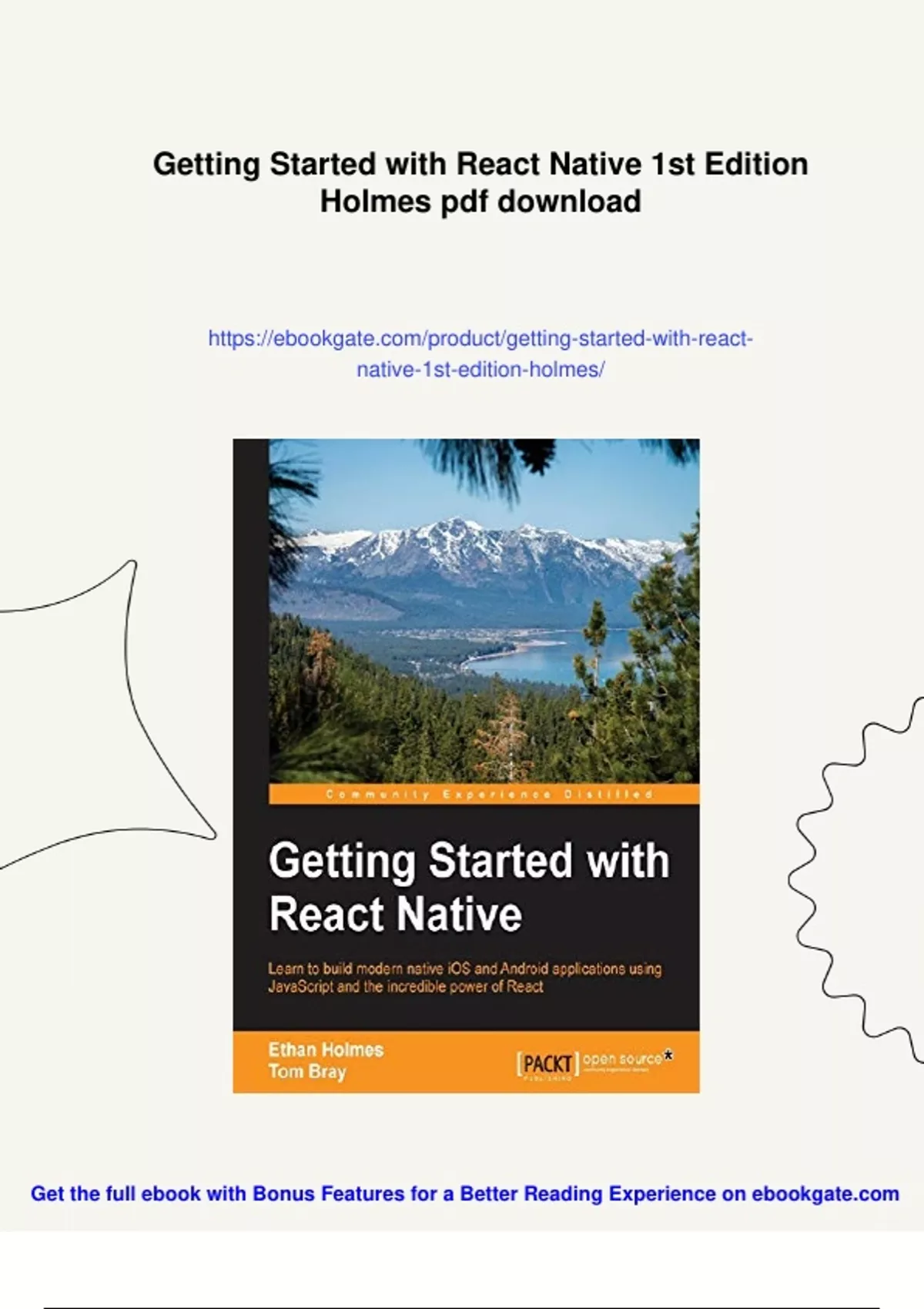 Summary Getting Started with React Native 1st Edition Holmes - Digital Download - Ebookname ...