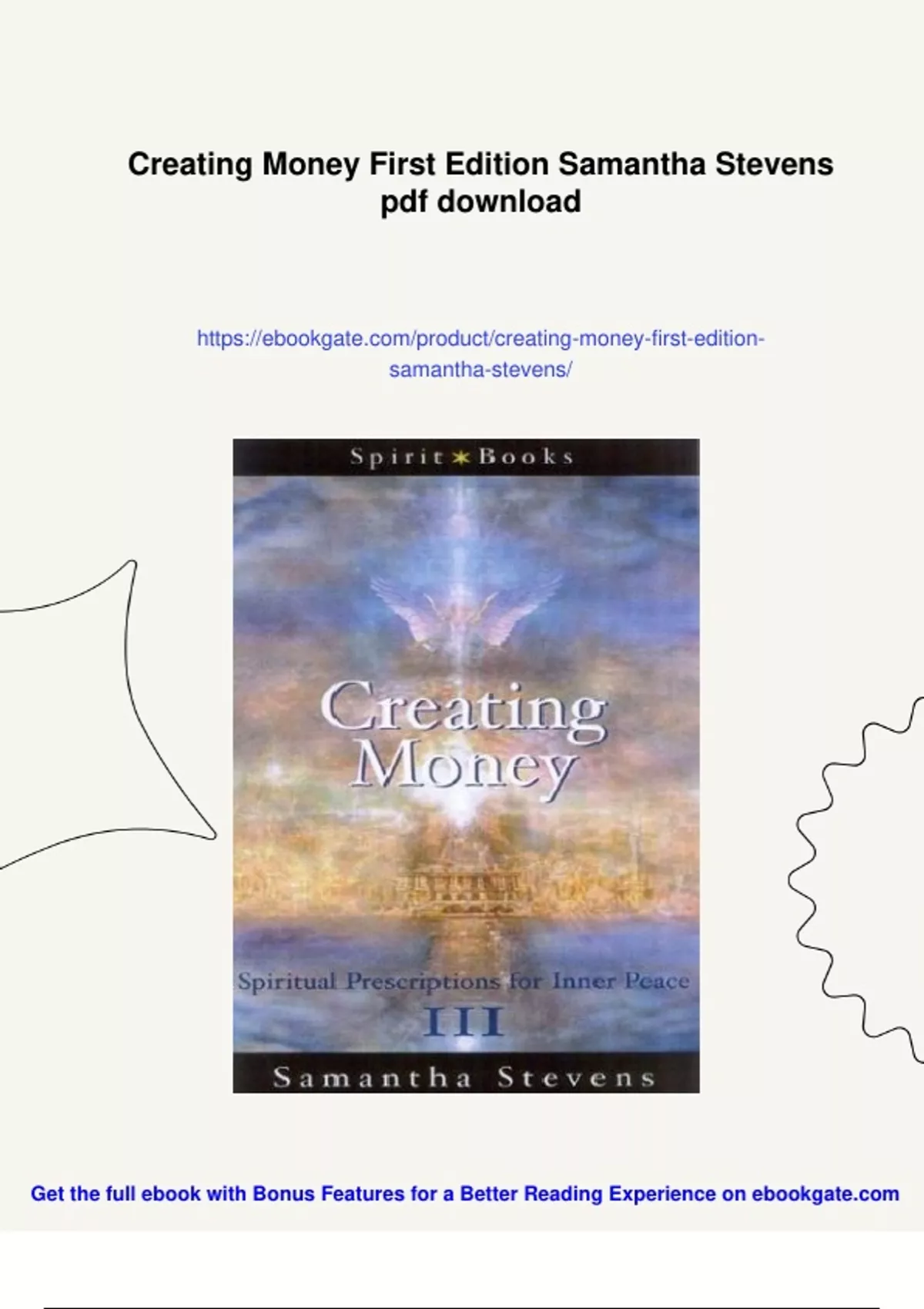 Summary Creating Money First Edition Samantha Stevens - Instant ...