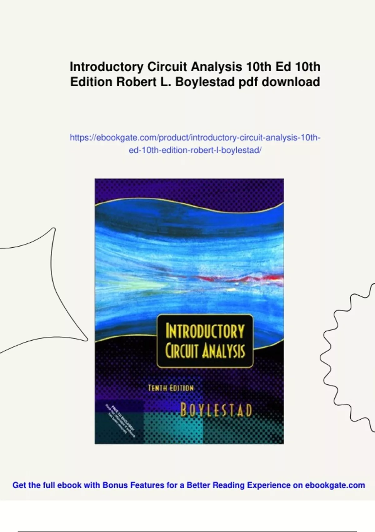 Summary Introductory Circuit Analysis 10th Ed 10th Edition Robert L ...