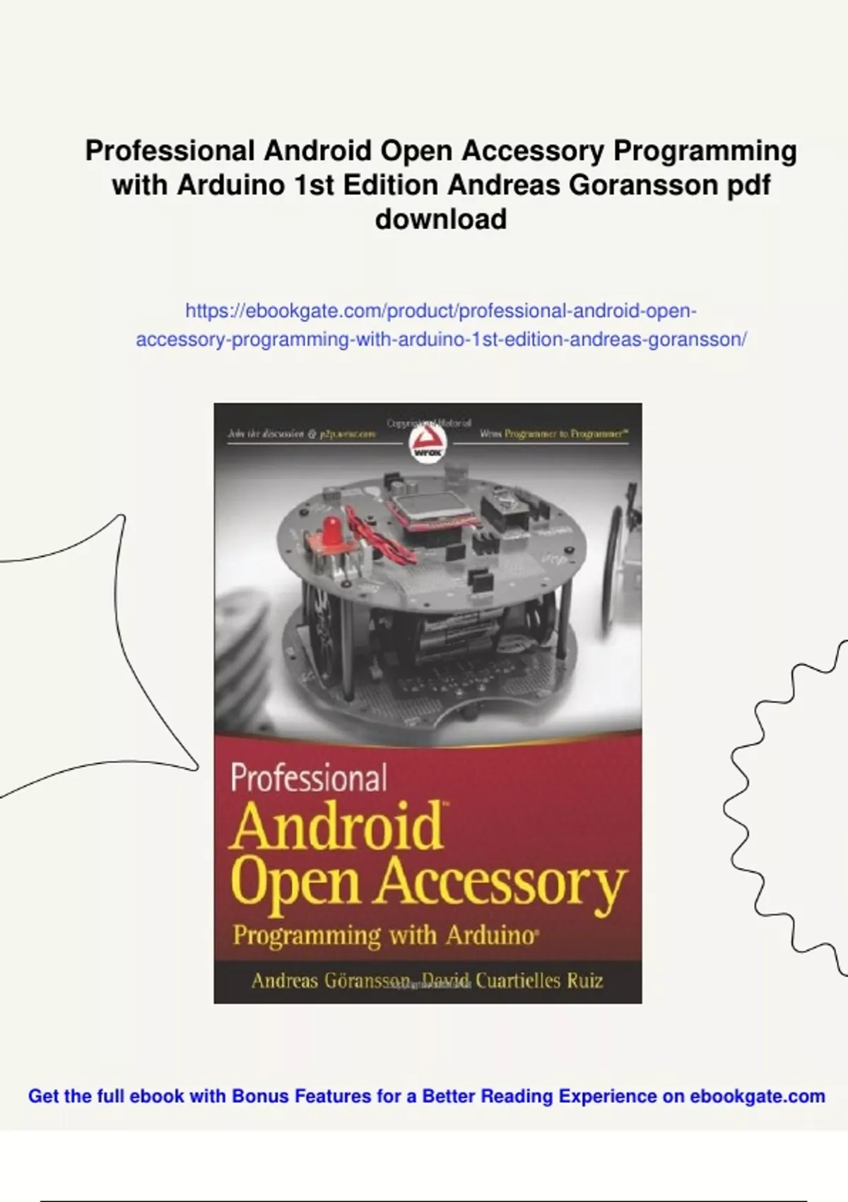 Summary Professional Android Open Accessory Programming with Arduino ...