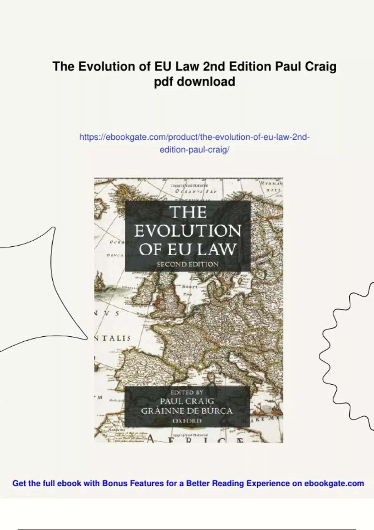 Summary The Evolution of EU Law 2nd Edition Paul Craig - Instant ...