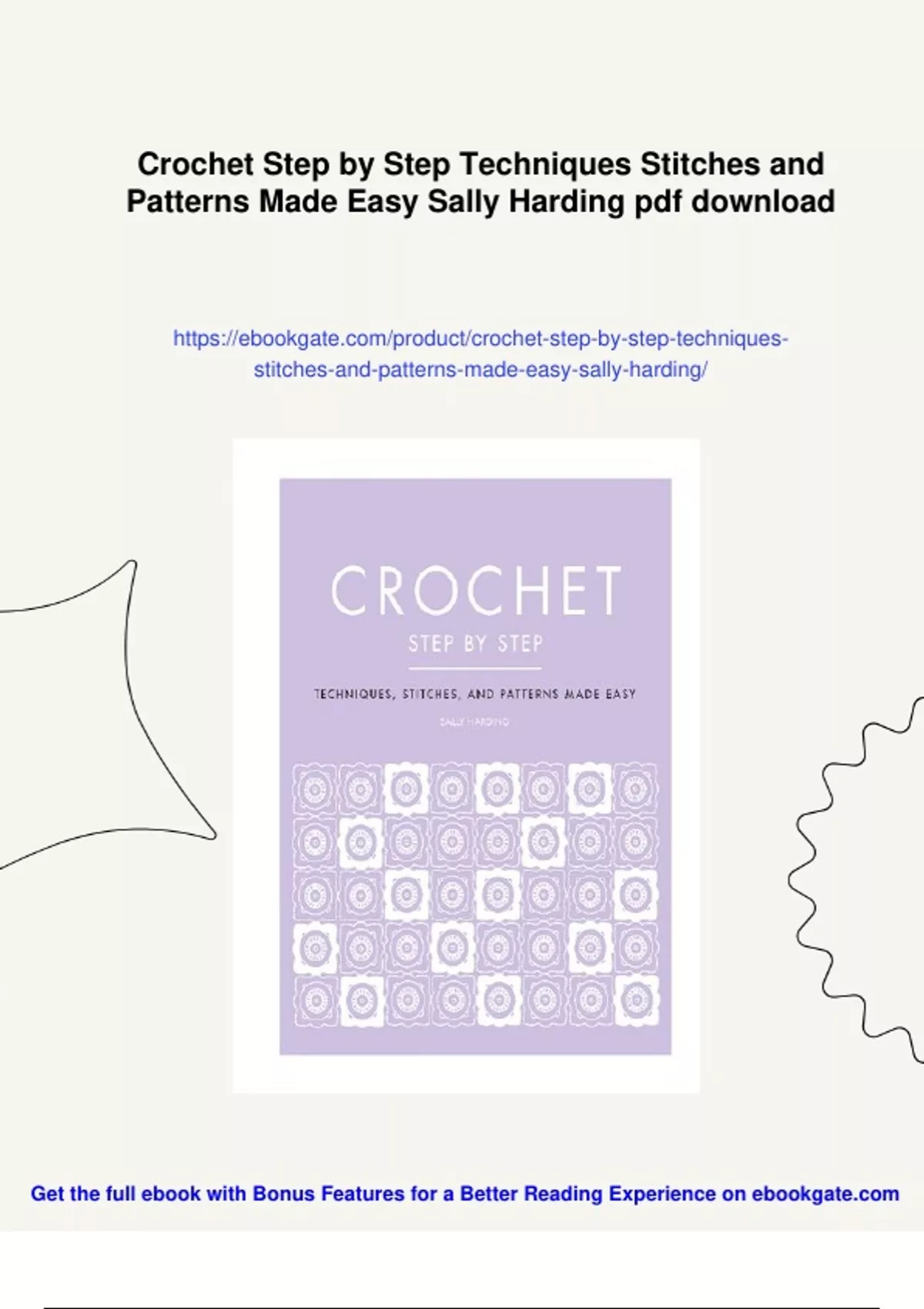 Summary Crochet Step by Step Techniques Stitches and Patterns Made Easy ...