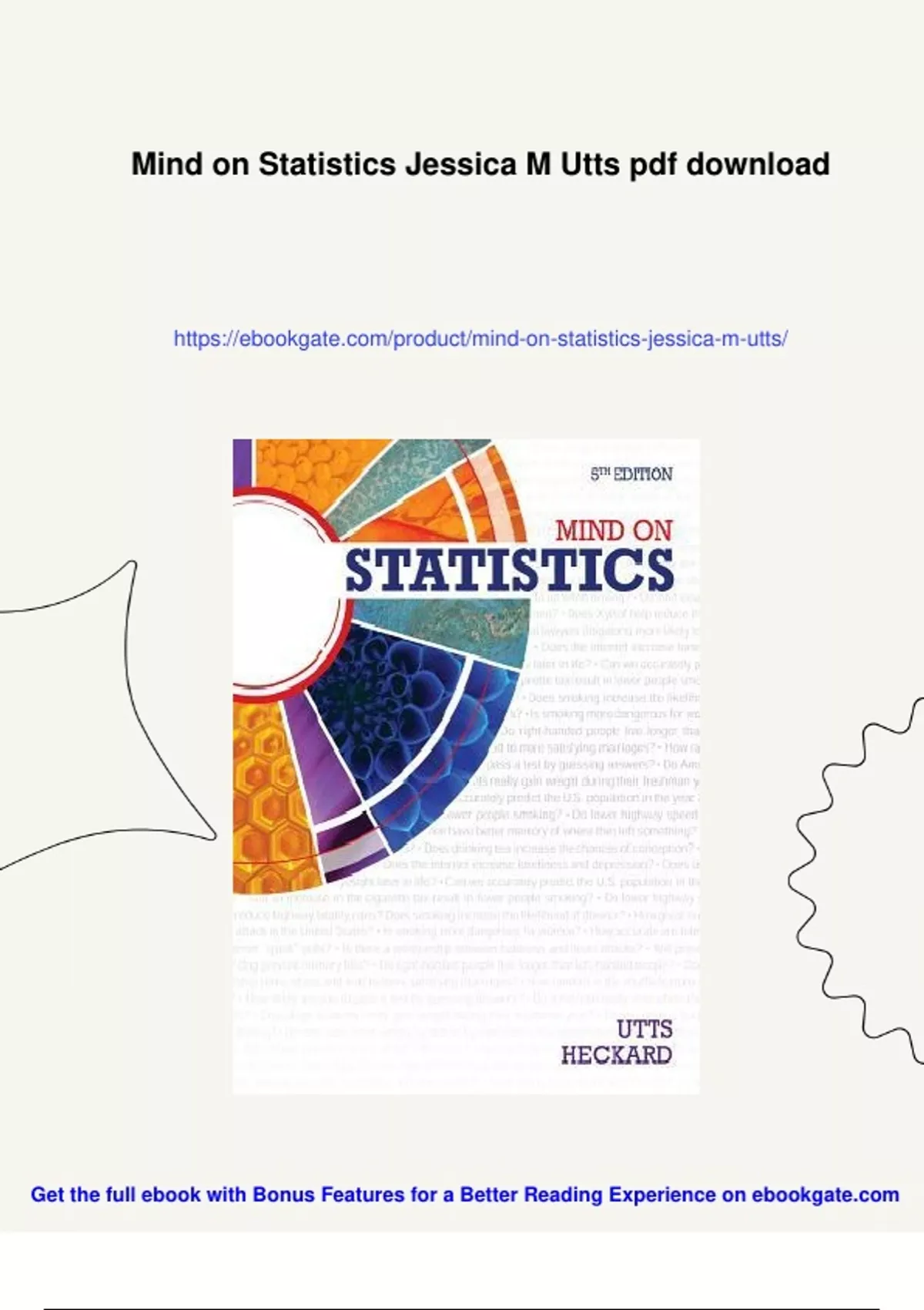 Summary Mind on Statistics Jessica M Utts - Digital Download ...