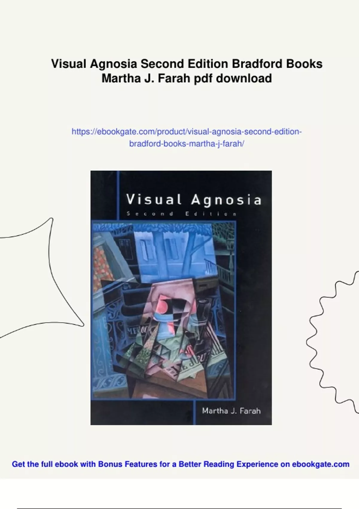 Summary Visual Agnosia Second Edition Bradford Books Martha J. Farah ...