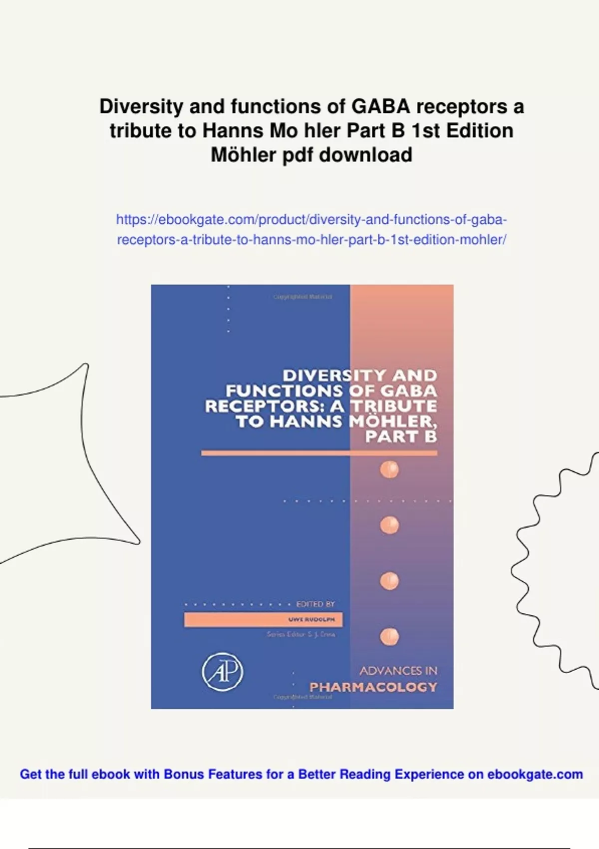 Summary Diversity and functions of GABA receptors a tribute to Hanns Mo hler Part B 1st Edition ...
