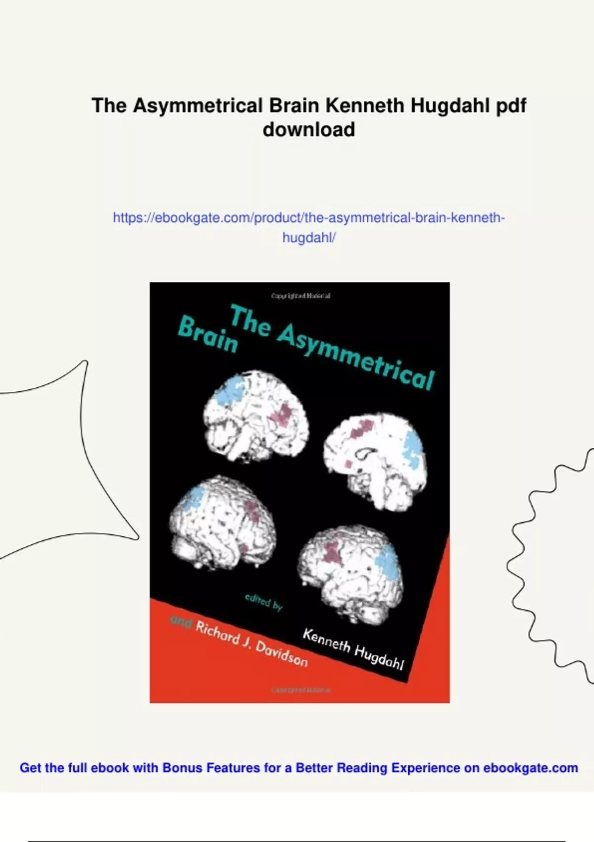 Summary The Asymmetrical Brain Kenneth Hugdahl - Instant Download - Ebookname - Stuvia US