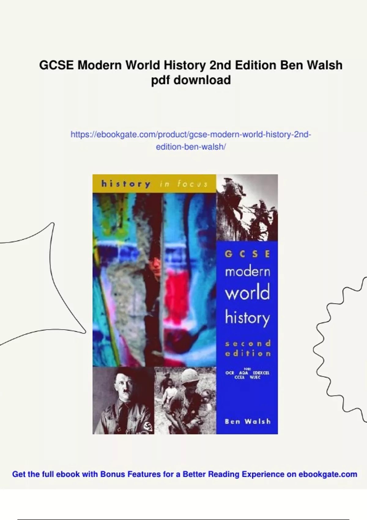 Summary GCSE Modern World History 2nd Edition Ben Walsh - Instant ...