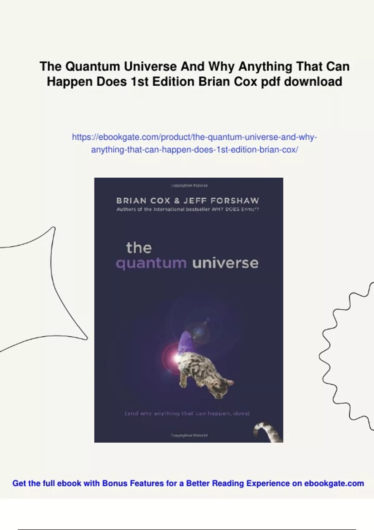 Summary The Quantum Universe And Why Anything That Can Happen Does 1st ...