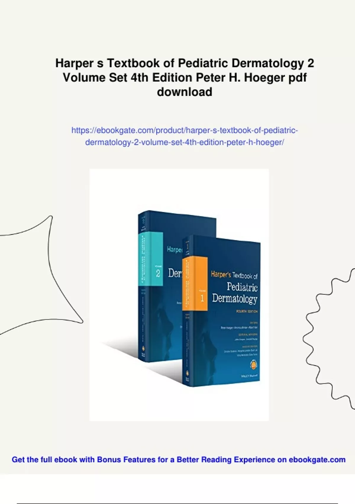 Summary Harper s Textbook of Pediatric Dermatology 2 Volume Set 4th ...
