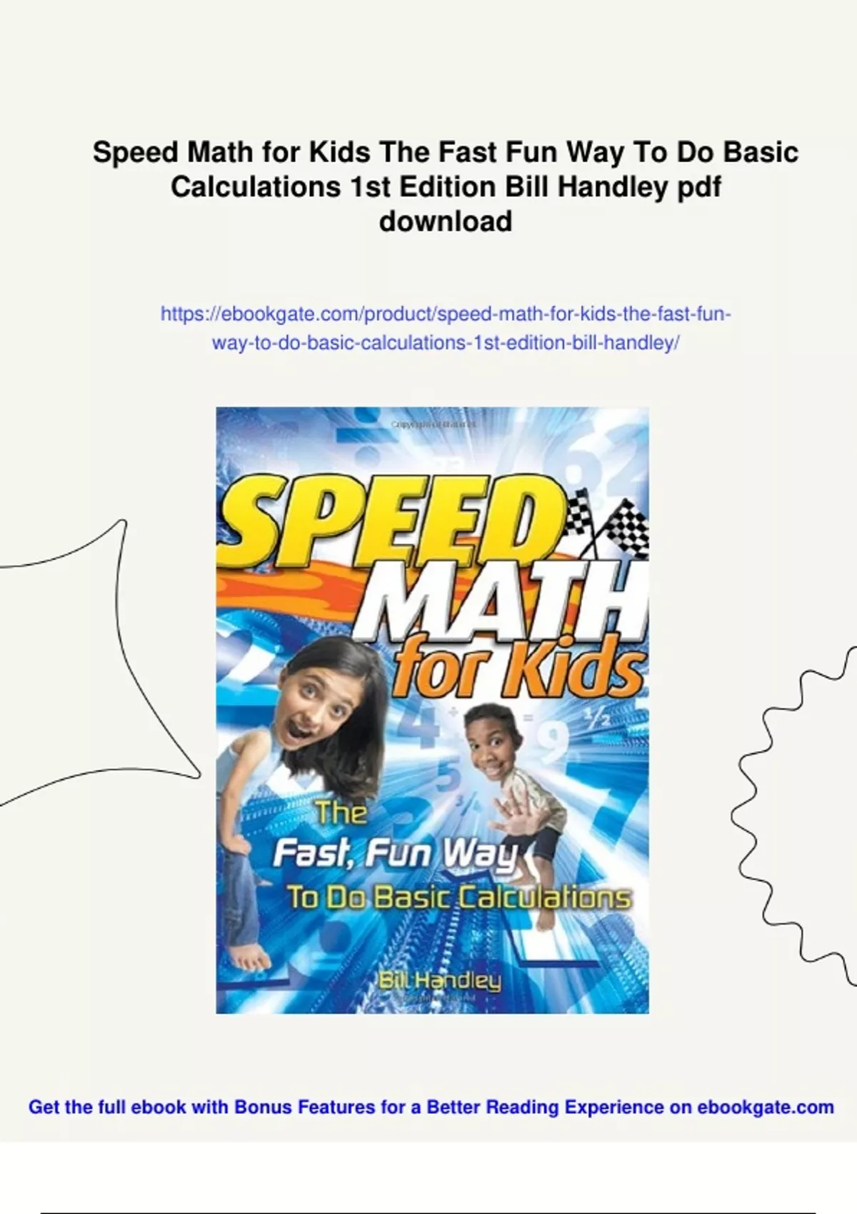 Summary Speed Math for Kids The Fast Fun Way To Do Basic Calculations ...