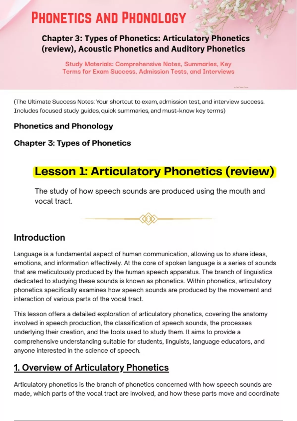 Phonetics and Phonology—Chapter 3_Types of Articulatory Phonetics ...