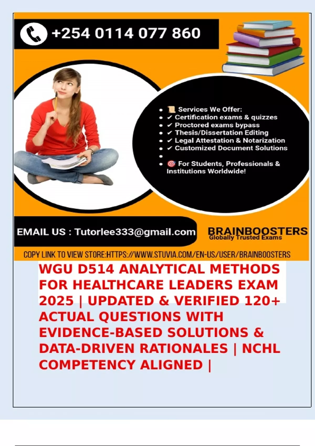 WGU D514 ANALYTICAL METHODS FOR HEALTHCARE LEADERS EXAM 2025 | UPDATED ...