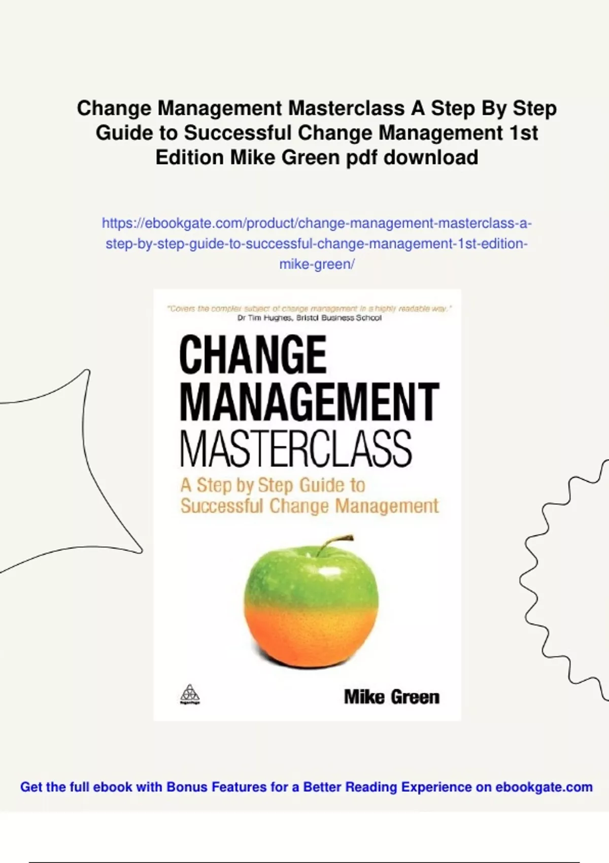 Summary Change Management Masterclass A Step By Step Guide to ...