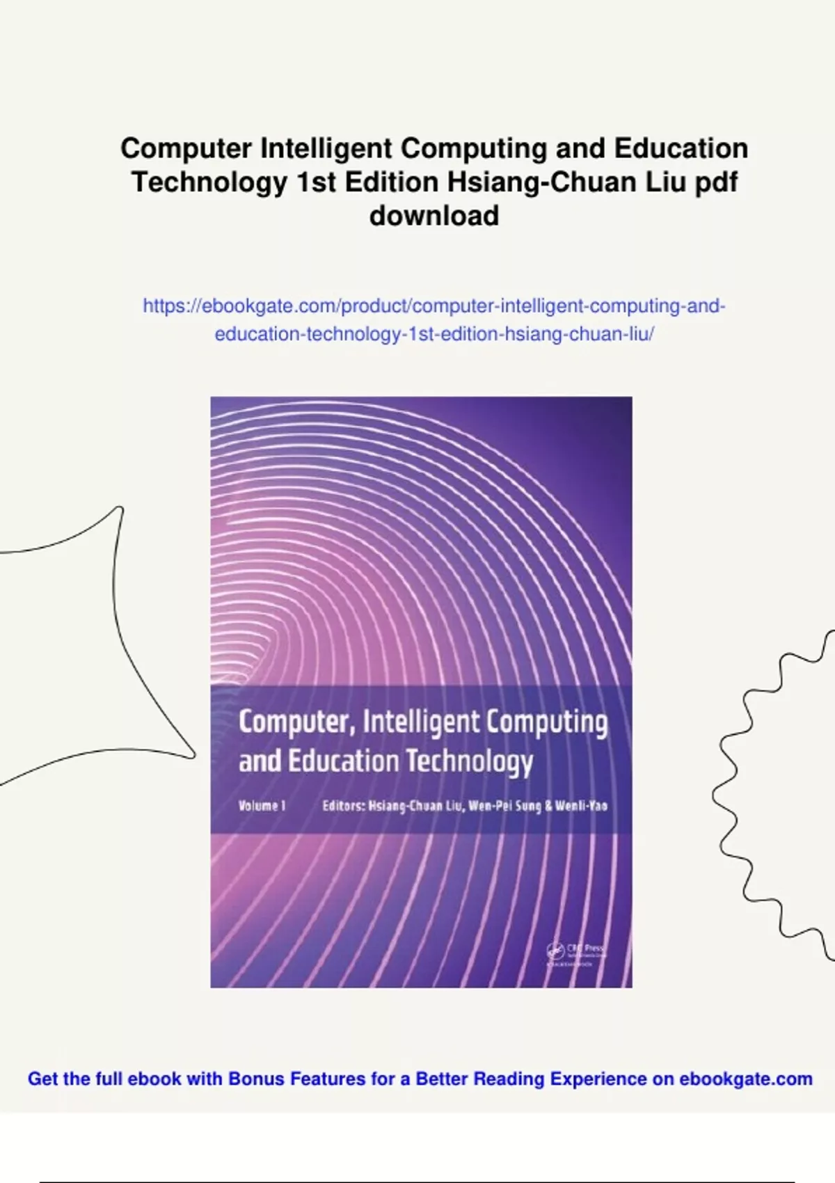 Summary Computer Intelligent Computing and Education Technology 1st ...