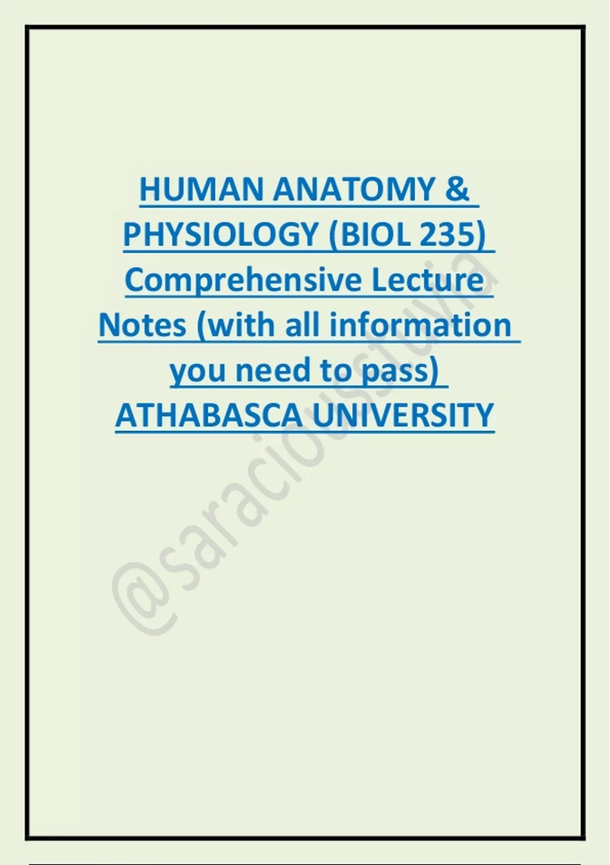 Human Anatomy and Physiology – Chapter 20 (Heart) – Athabasca ...
