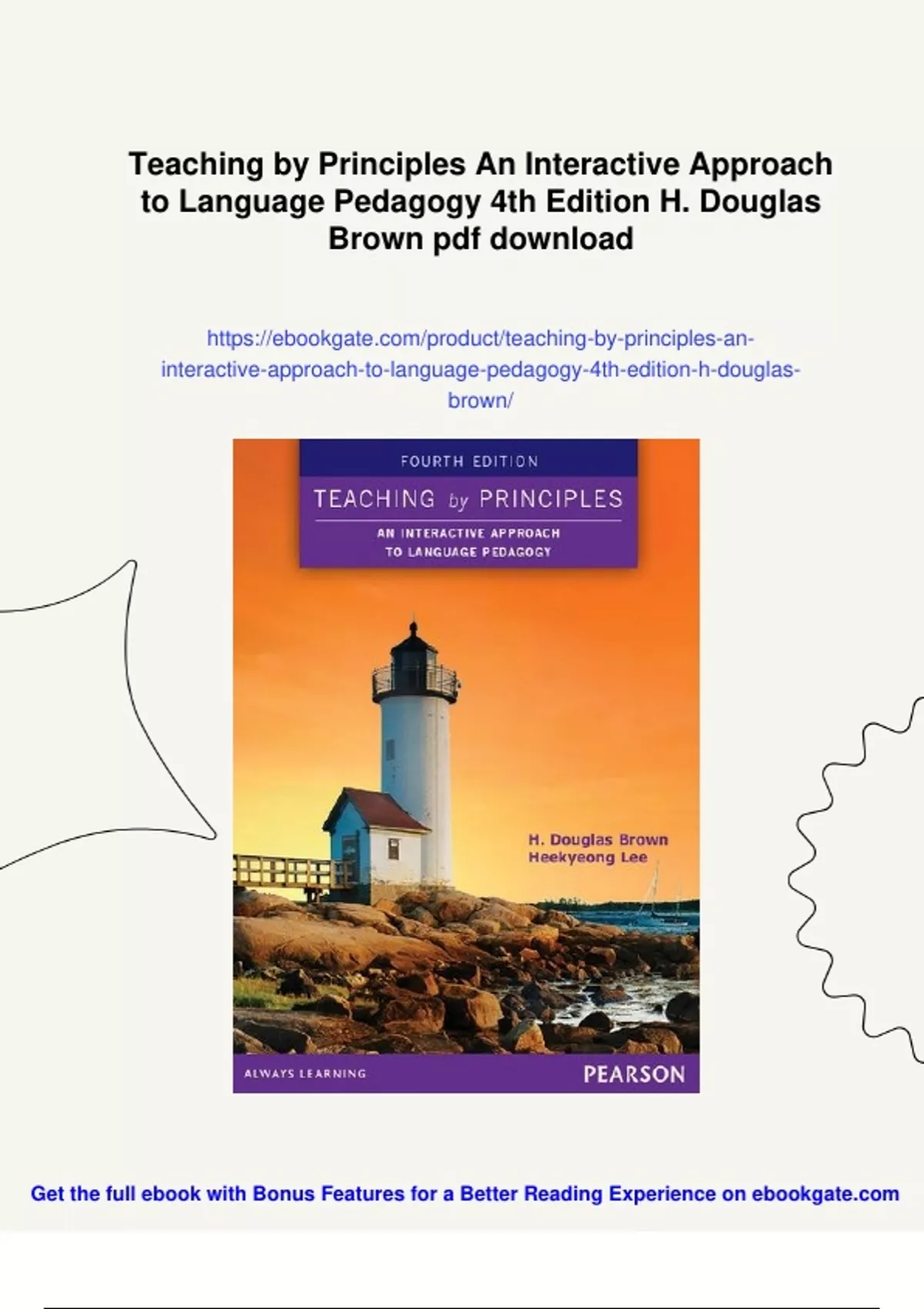 Summary Teaching by Principles An Interactive Approach to Language ...