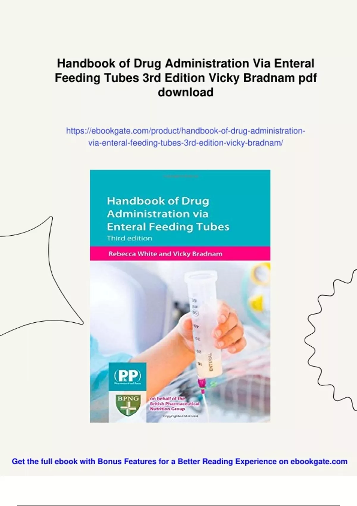 Summary Handbook of Drug Administration Via Enteral Feeding Tubes 3rd ...