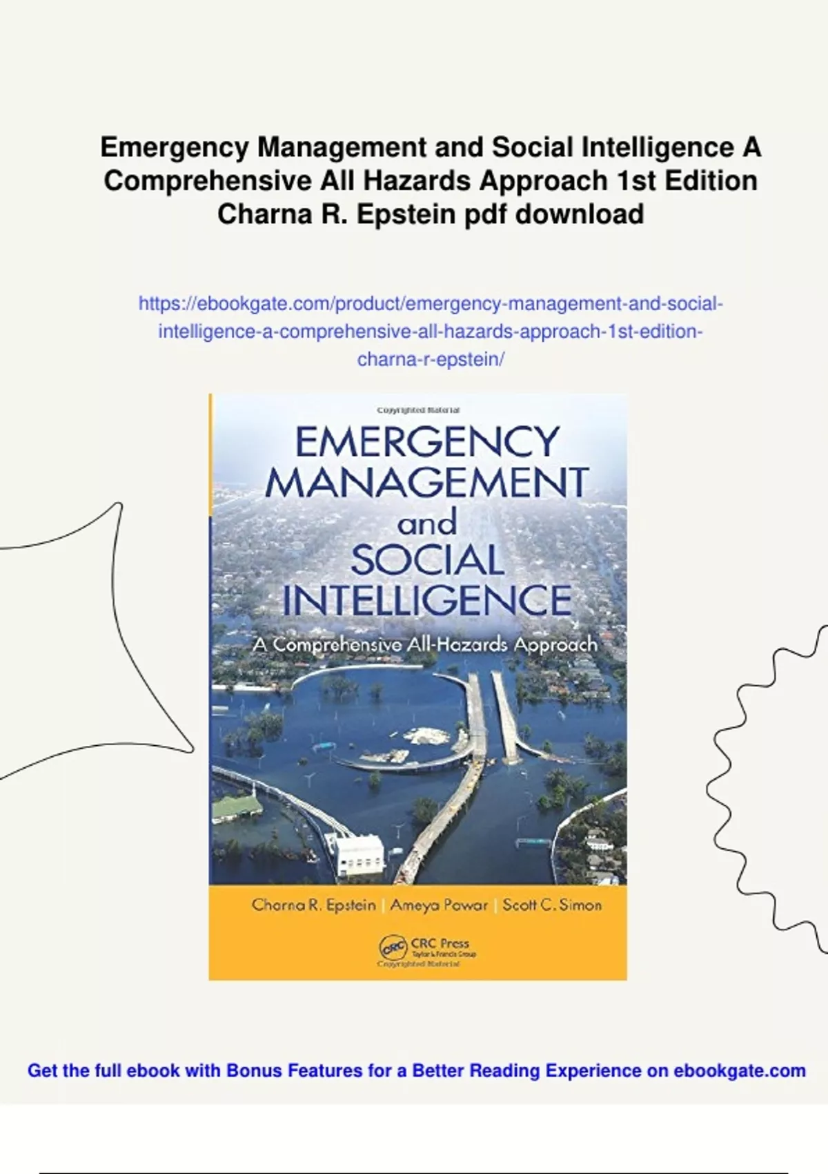 Summary Emergency Management and Social Intelligence A Comprehensive ...