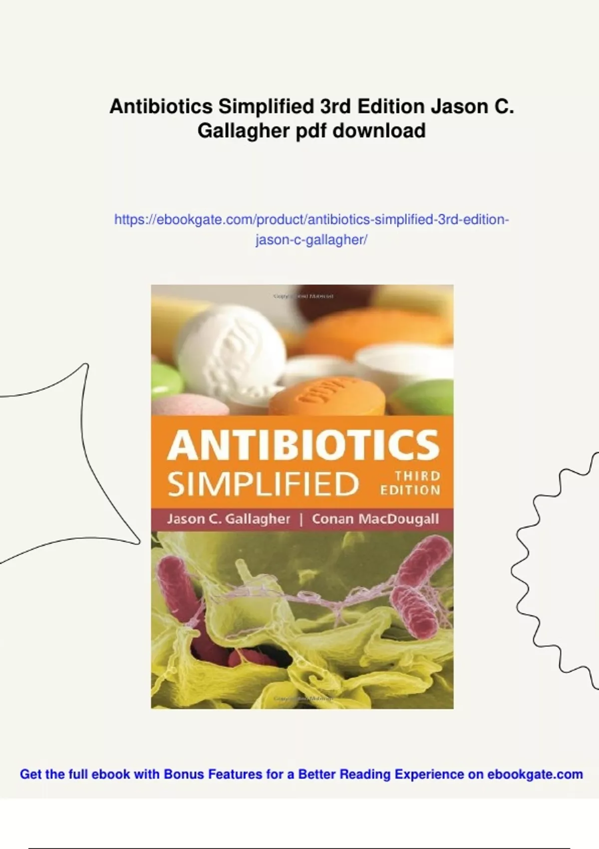 Summary Antibiotics Simplified 3rd Edition Jason C. Gallagher - Instant ...