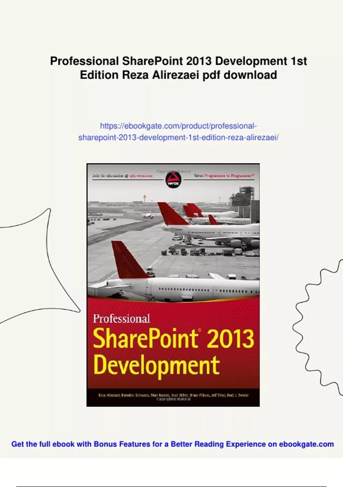 Summary Professional SharePoint 2013 Development 1st Edition Reza Alirezaei - Digital Download ...