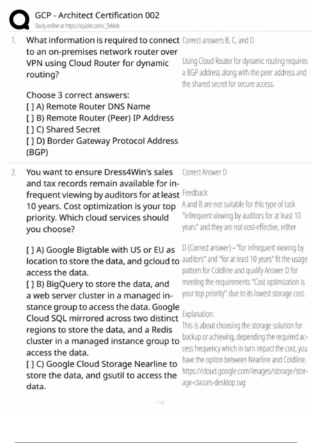 GCP Architect Certification / Score 100% / 2025 Update / Google Cloud Study Guide & Practice ...