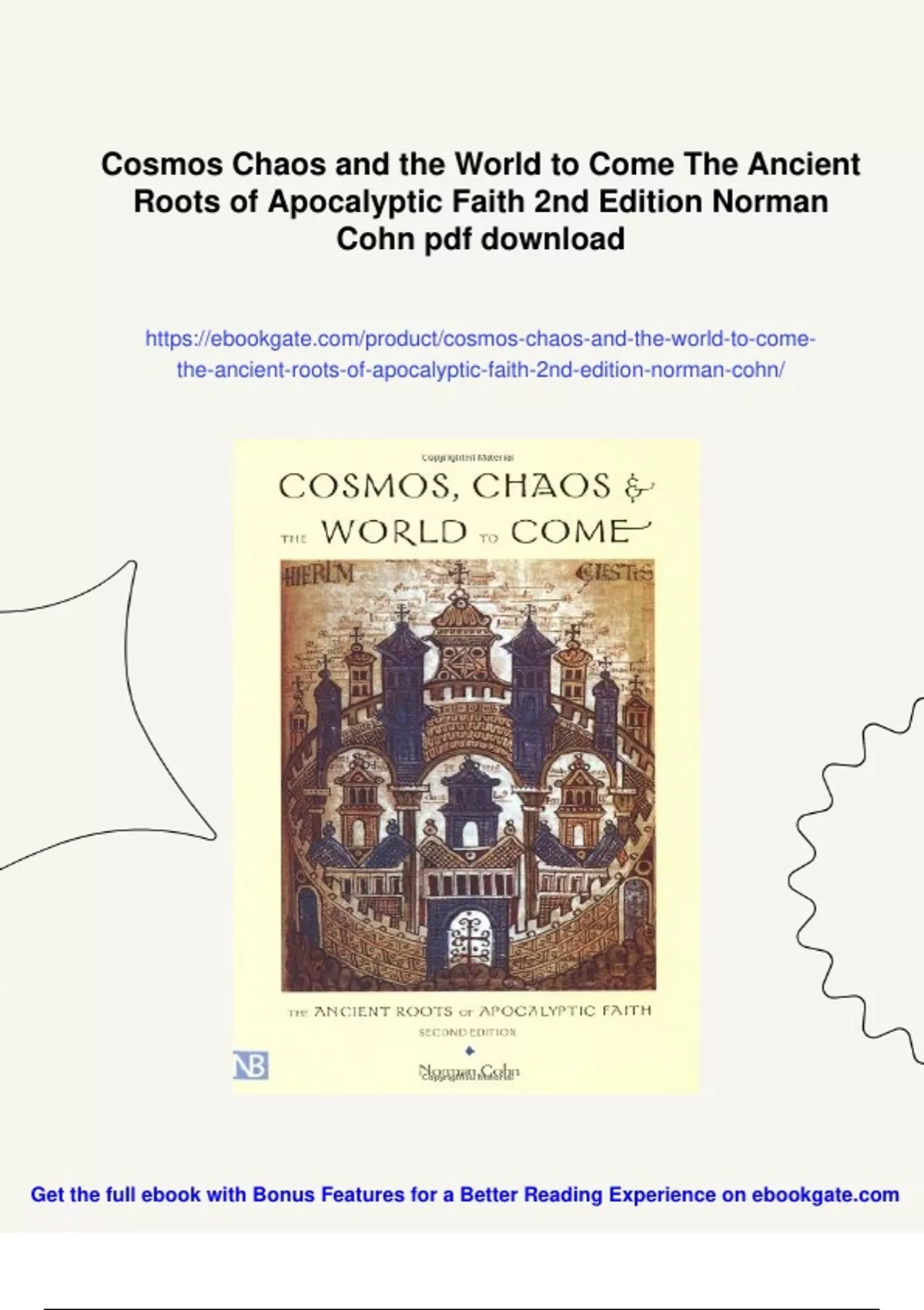 Summary Cosmos Chaos and the World to Come The Ancient Roots of ...