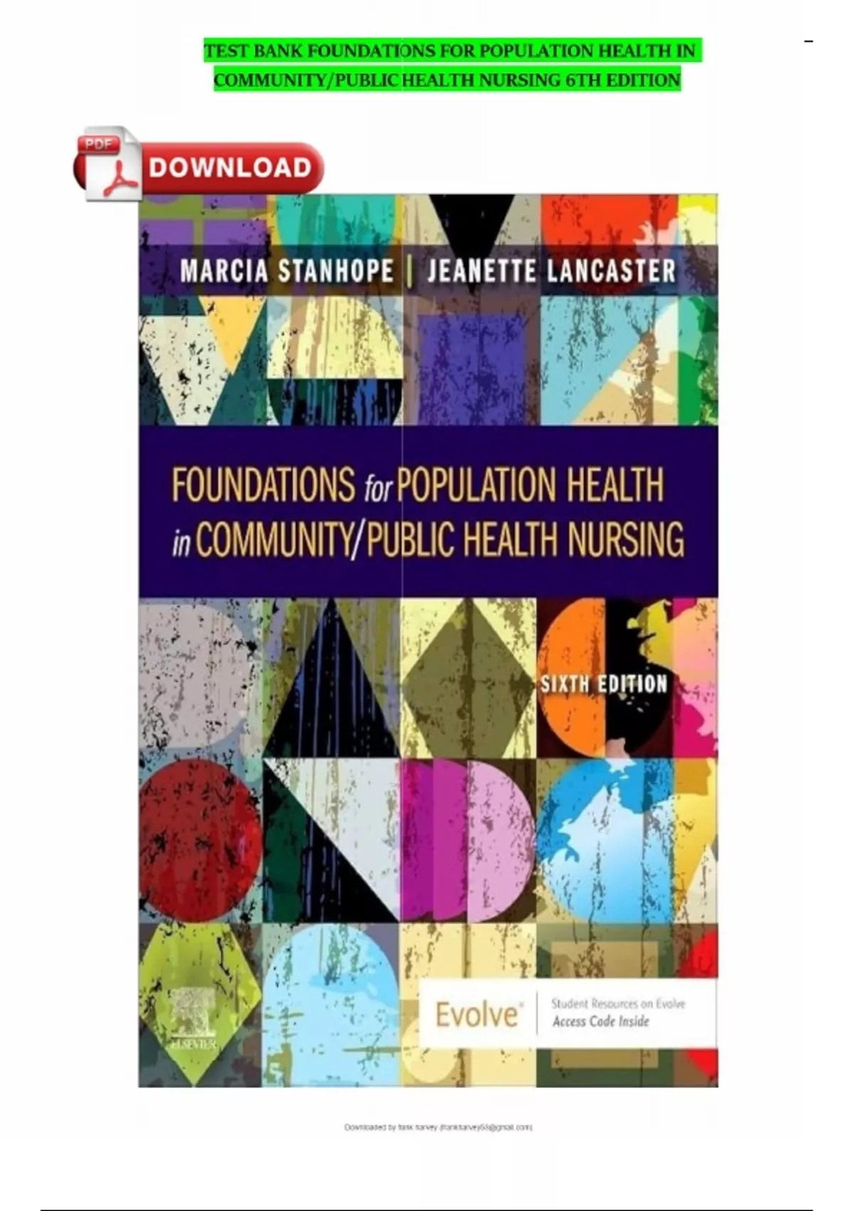 Foundations for Population Health (Health) / Score 100% / Study Notes ...