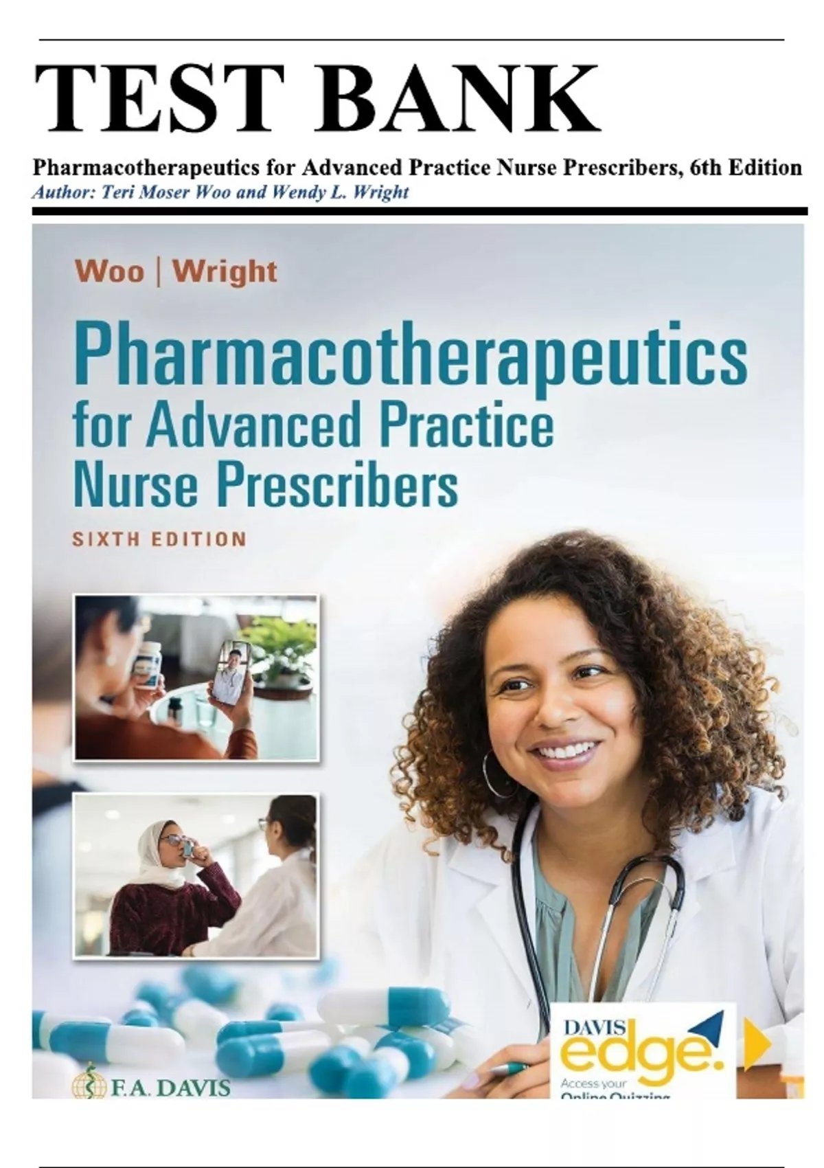 TEST BANK Pharmacotherapeutics for Advanced Practice Nurse Prescribers ...